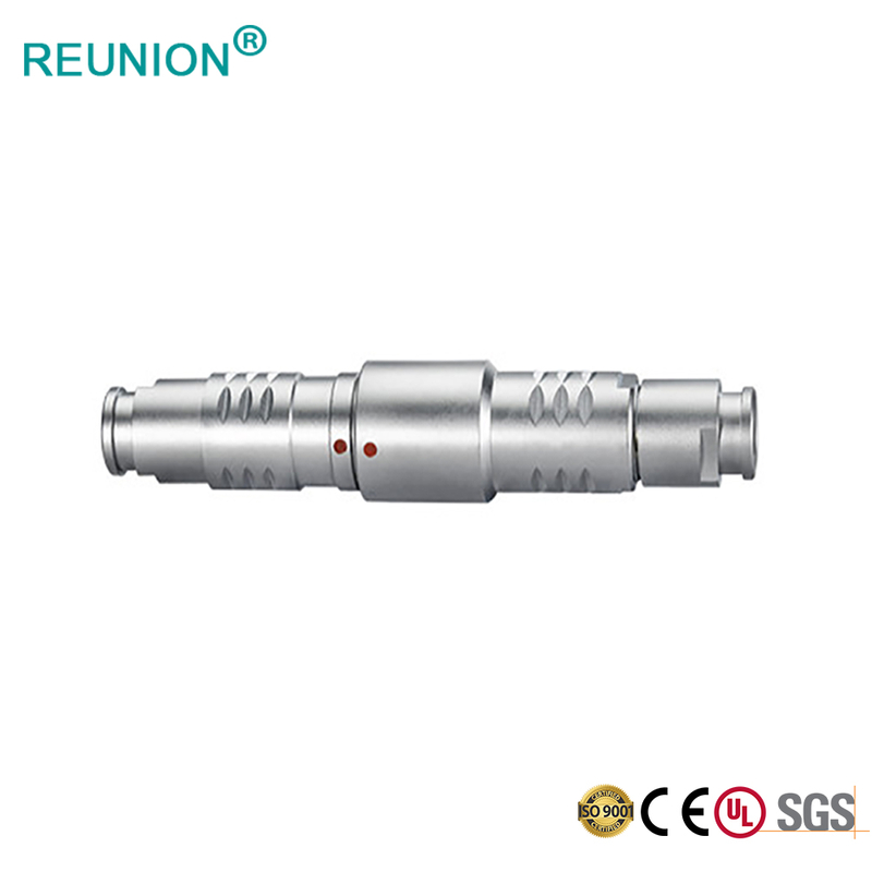 4 pin male solder straight plug circular connector FGG/PGG with wire ...