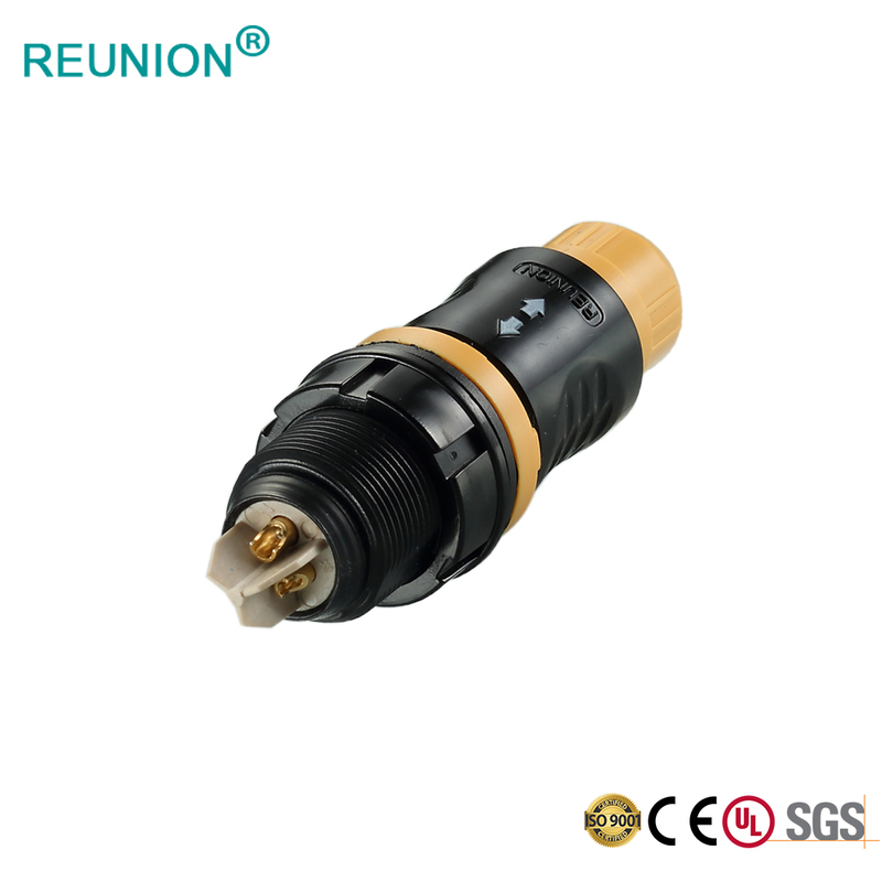 IP65 Waterproof 3 Pole Power Cable Connectors with Ground wire - Buy ...