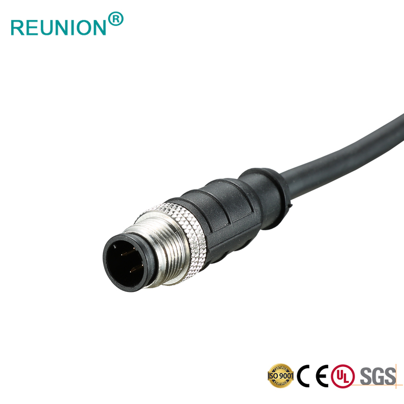 M12 3pin 4pin 5pin Waterproof IP67 IEC Male Female Aviation Sensor ...